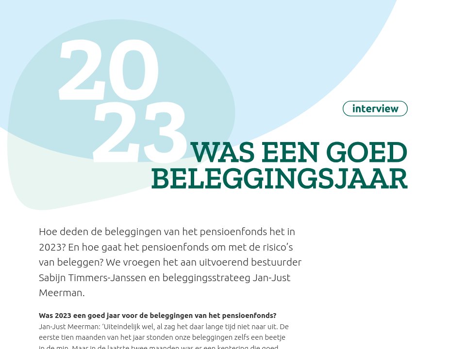 2023 een goed beleggingsjaar - Jaaroverzicht 2023